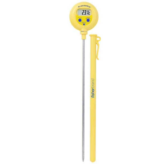 Traceable™ Digital Thermometer with Stainless-Steel Stem and 0.25 in ...