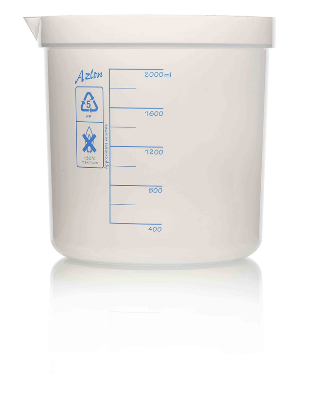 Azlon™ Straight-sided Beakers 2000 mL | Buy Online | Fisherbrand | www ...