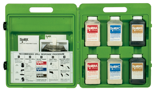 SPILL-X™ Agents Spill Treatment Kits Acids, Caustics, Solvents ...